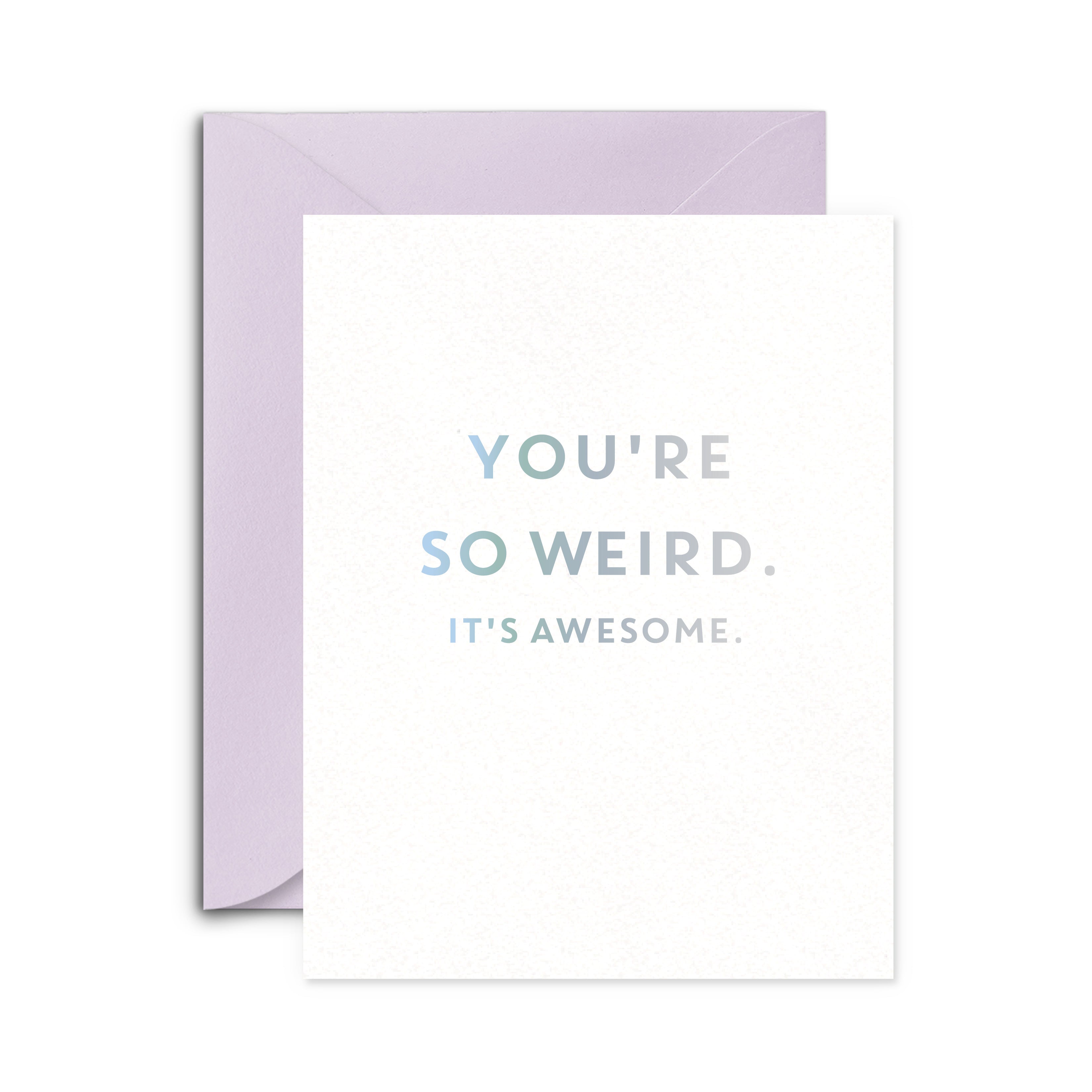 Awesomely Weird Greeting Card – Smitten on Paper