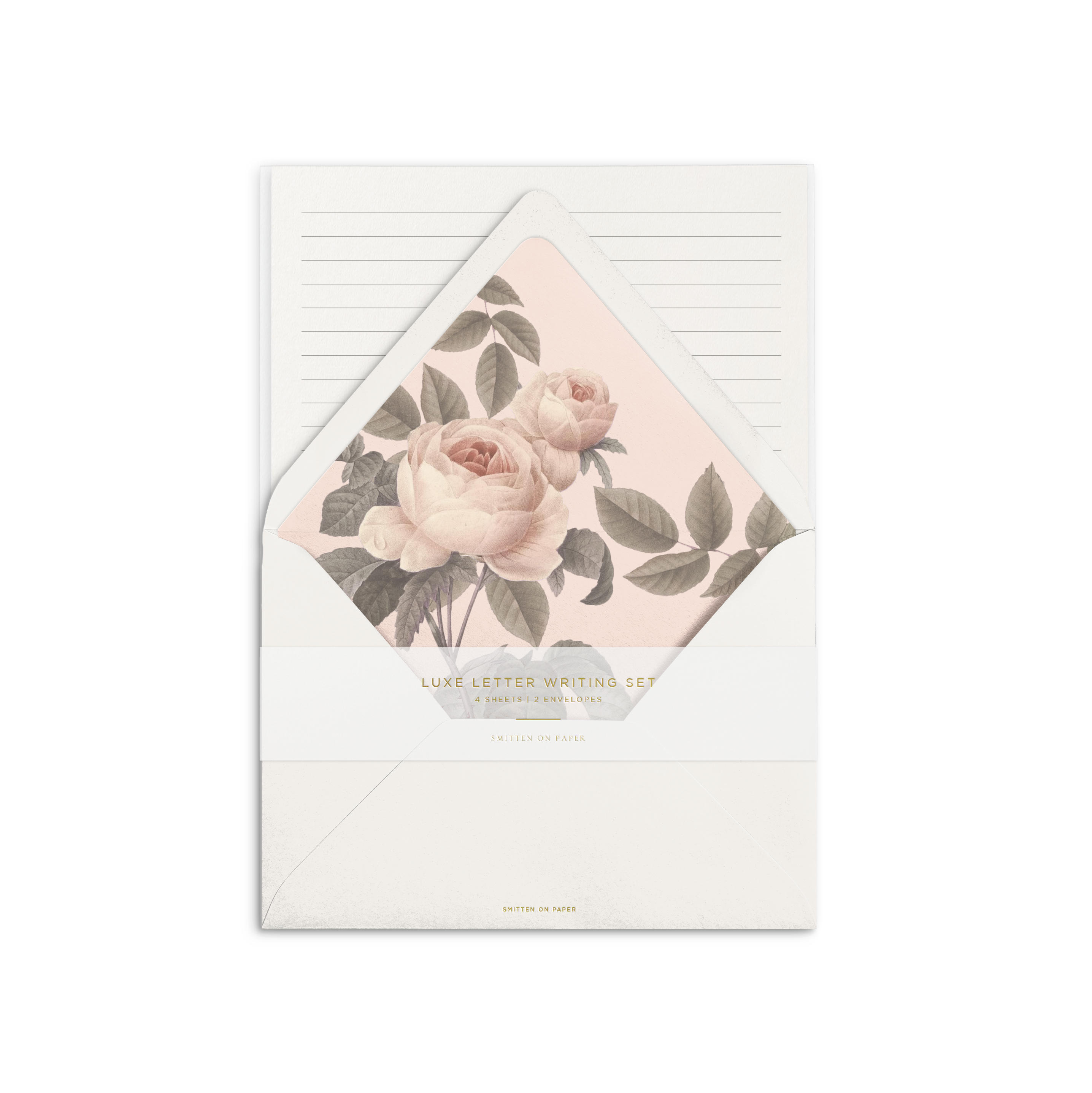 Luxe Letter Writing Set Blush Rose – Smitten on Paper