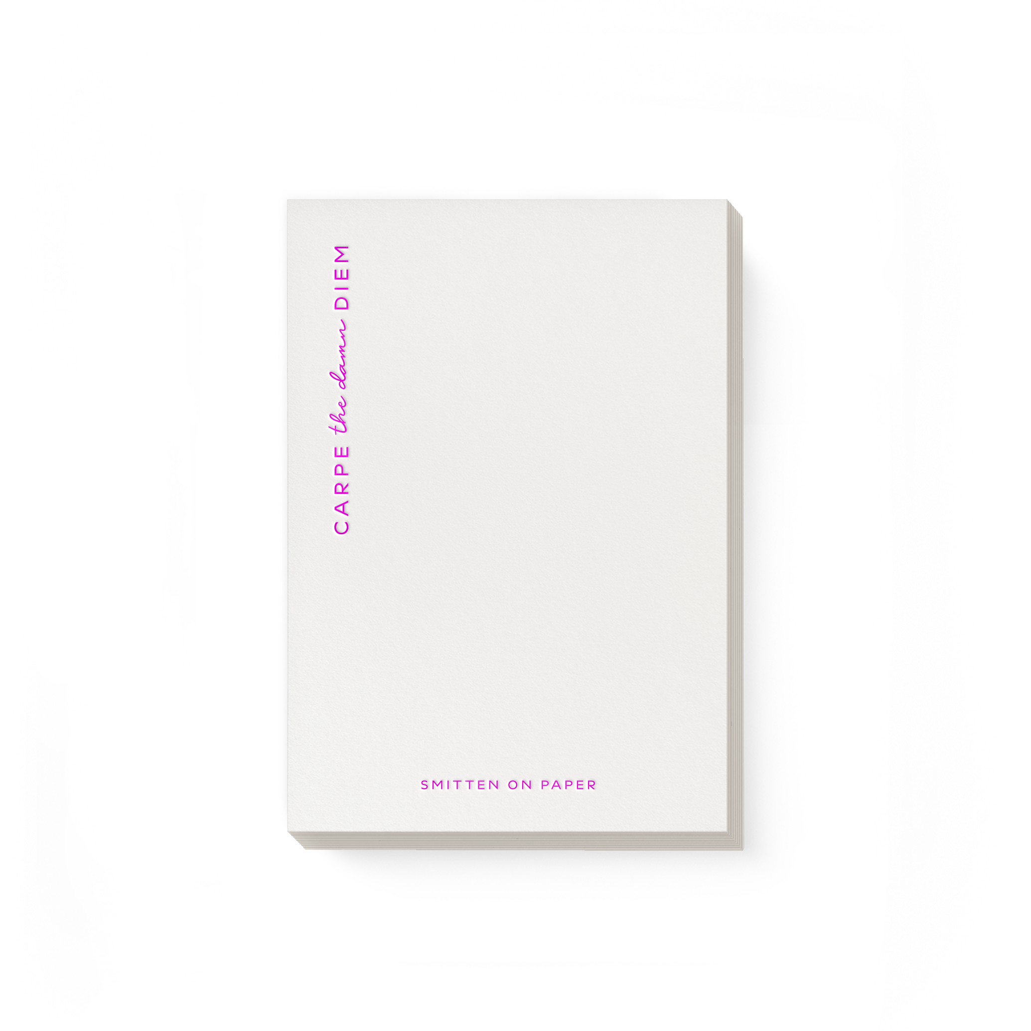 Carpe Diem Notepad in Ivory – Smitten on Paper