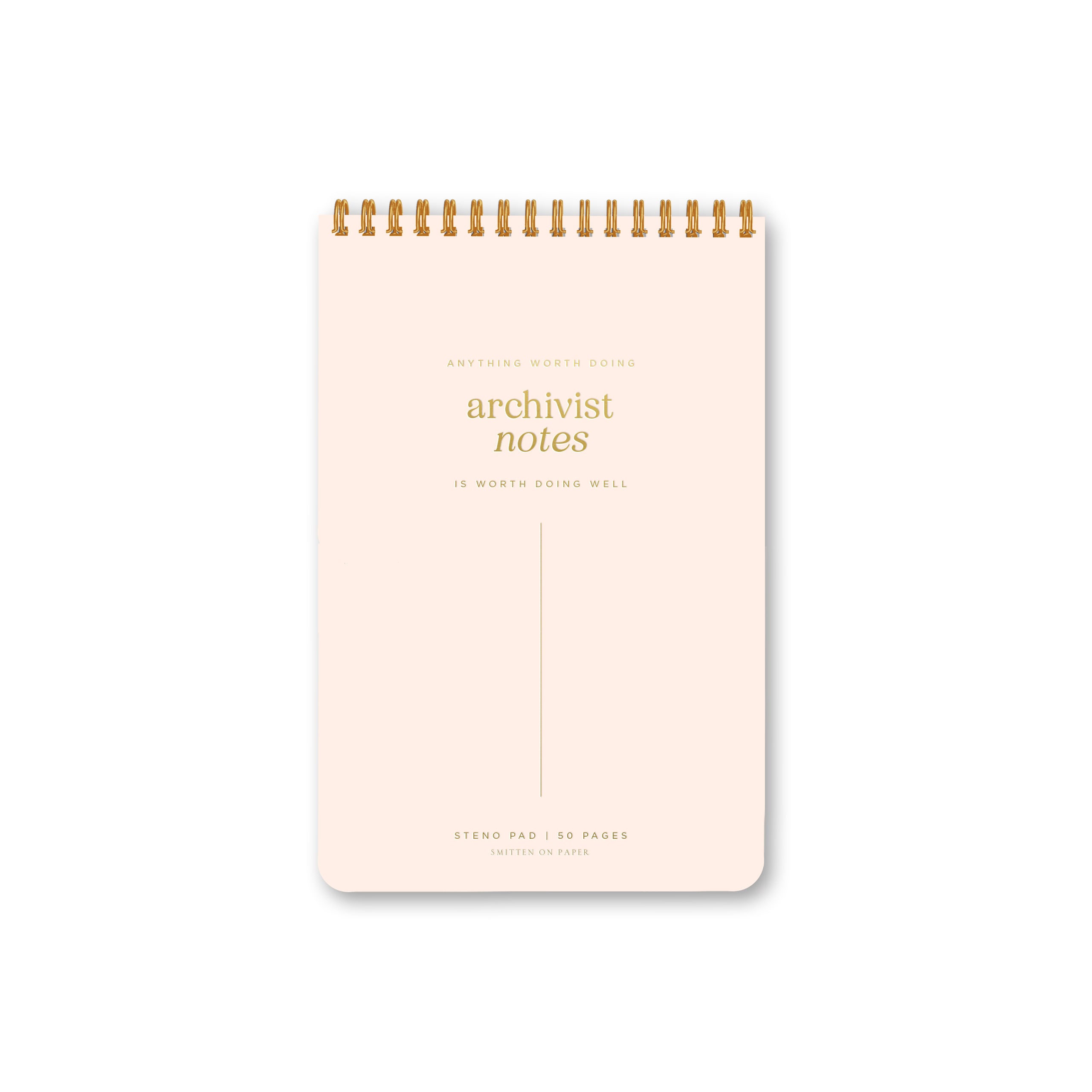 Steno Notepad Blush – Smitten on Paper