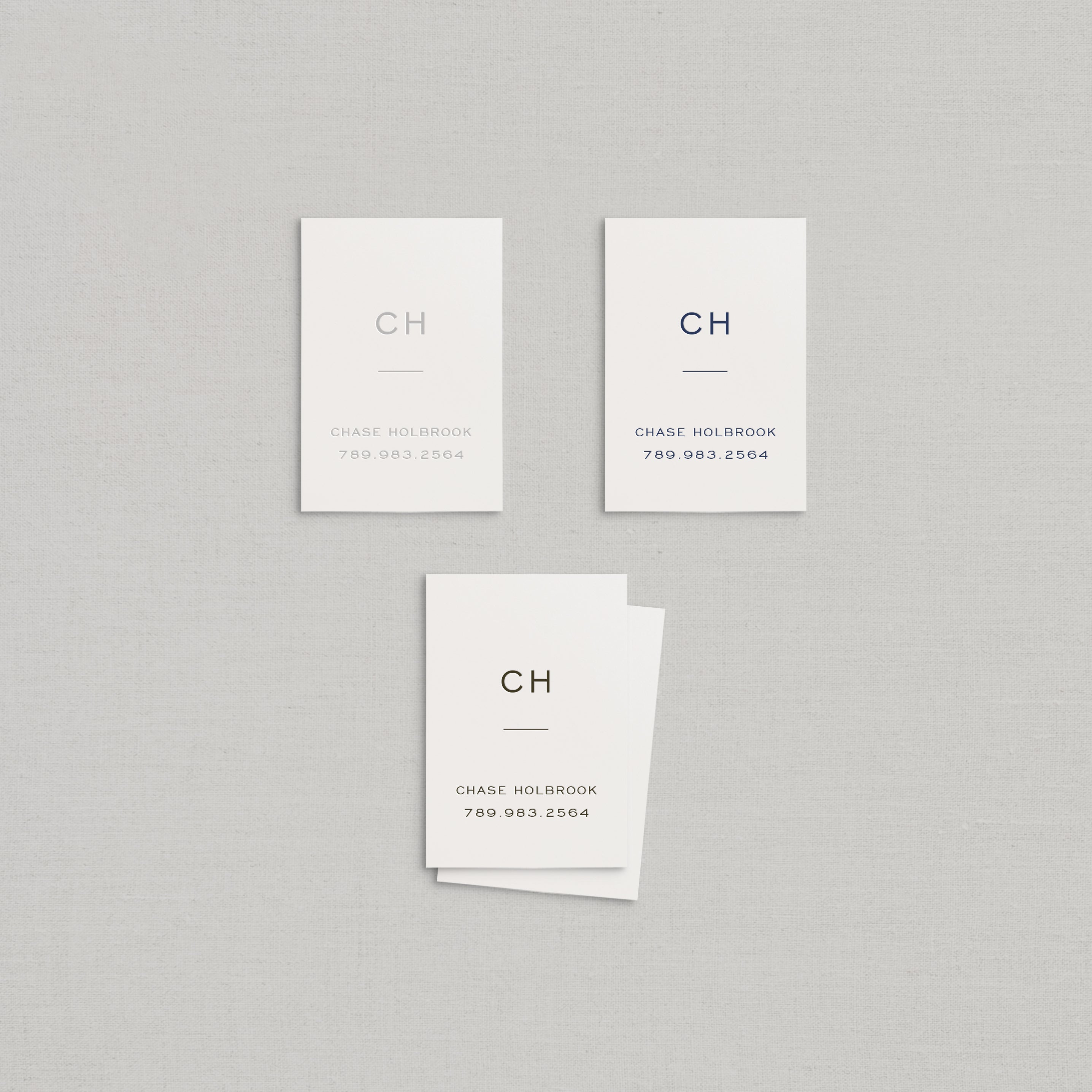Chase Business Cards Letterpress – Smitten on Paper