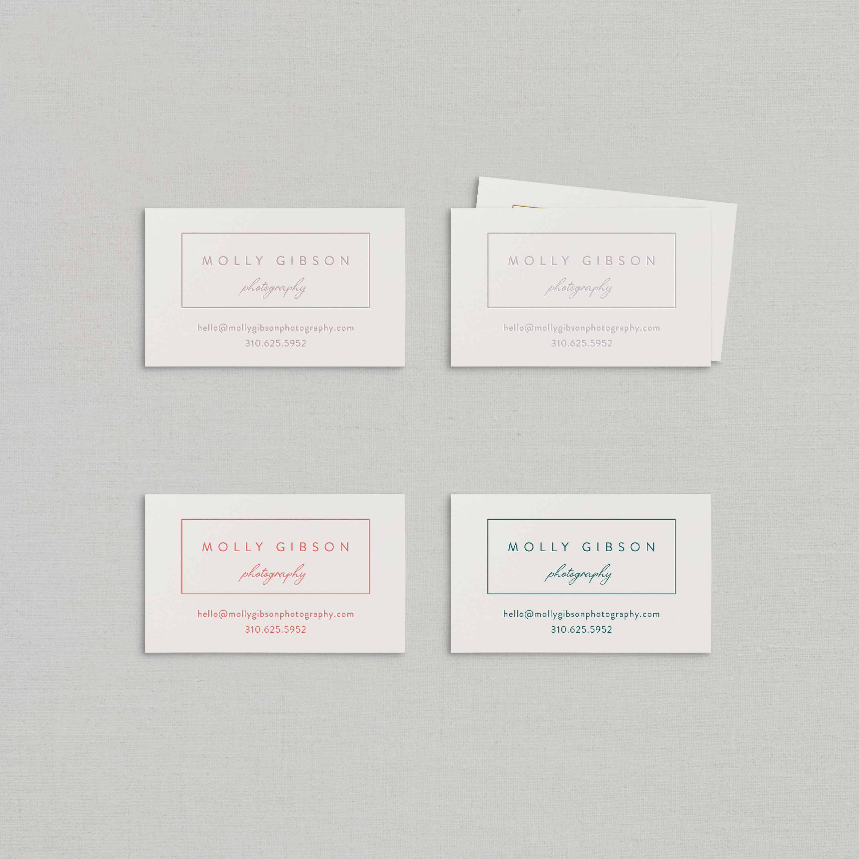 Molly Business Cards Letterpress – Smitten on Paper